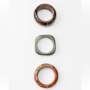 Zara | Jewelry | Zara 3 Pack Of Resin Bracelets | Poshmark